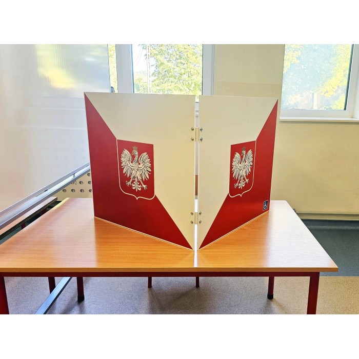 Nablatowy Składany parawan wyborczy typu książka PCV 2 x 60x60cm