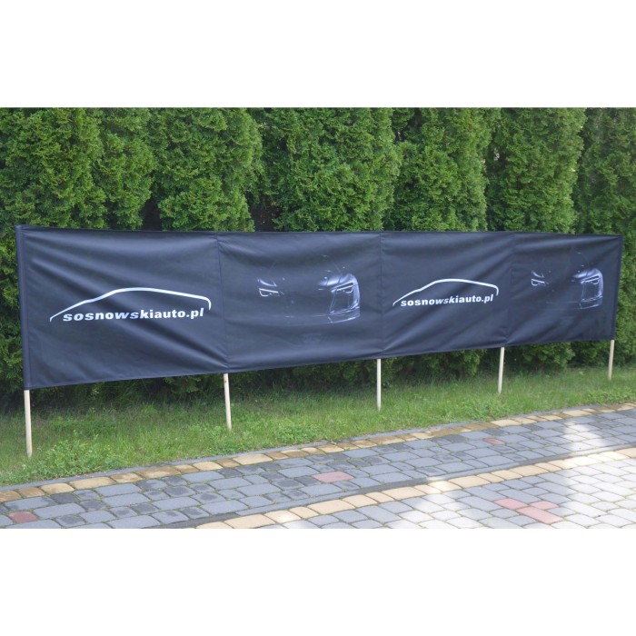 Parawan plażowy 700x70cm z dowolnym nadrukiem